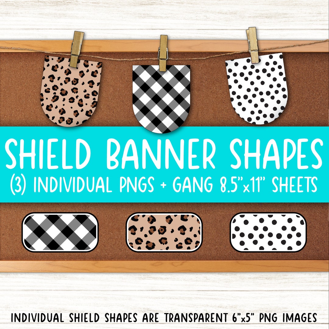 Pennant/bunting Banner - Shield Shape (for Walls & Bulletin Boards ...