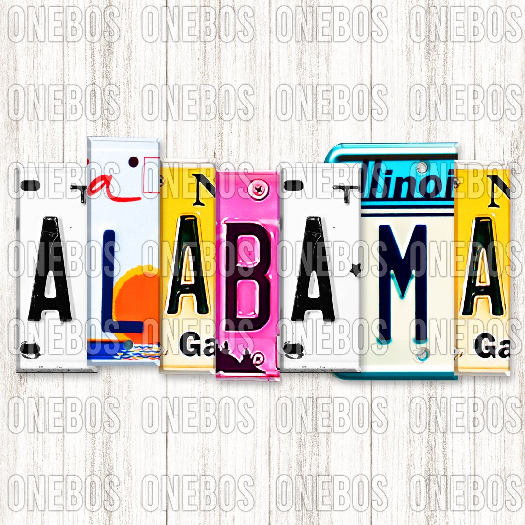 Alabama Word PNG | Digital Word Design Ready to Press | Sublimation ...