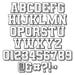 3D Athletic Block Alphabet PNG, Varsity Style Alpha With Shadow, Print ...