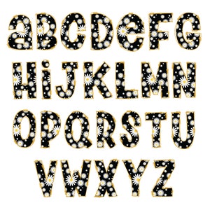 Digital Download | Doodle Daisy Pattern Fill | PNG Clipart Bundle ...