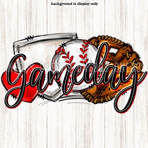 Baseball Gameday PNG, Doodle Hand Drawn Sublimation, Digital Download ...