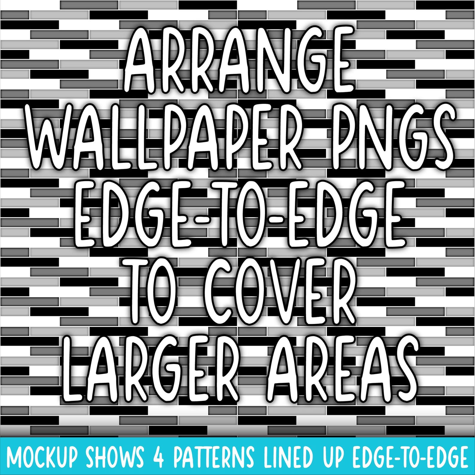 Wallpaper Background - Digital Paper | Seamless | Black, White, Ink ...
