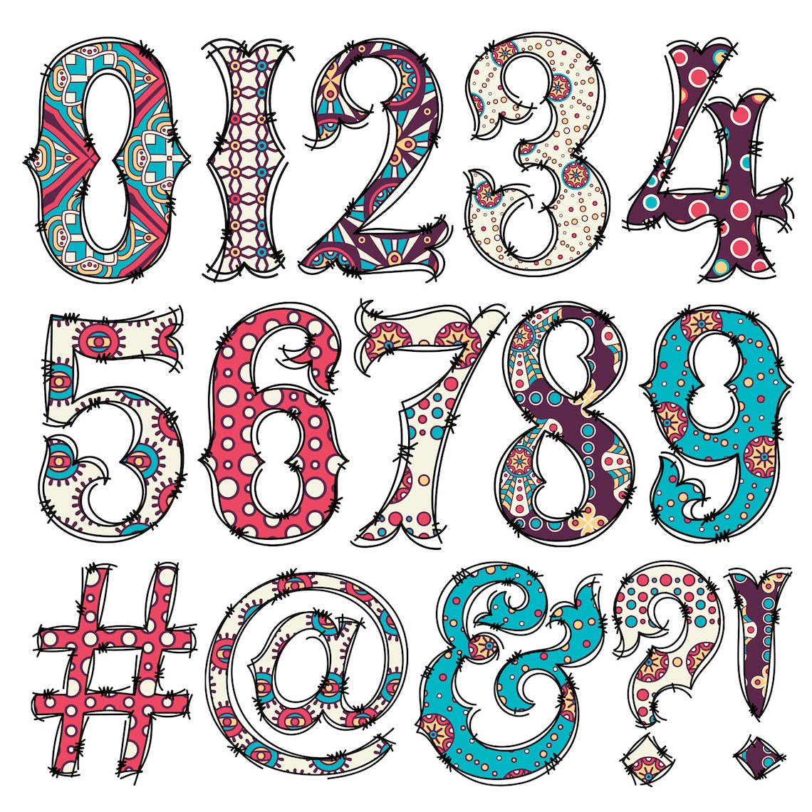 Digital Download Western Doodle Fun Pattern 1 Fill PNG - Etsy