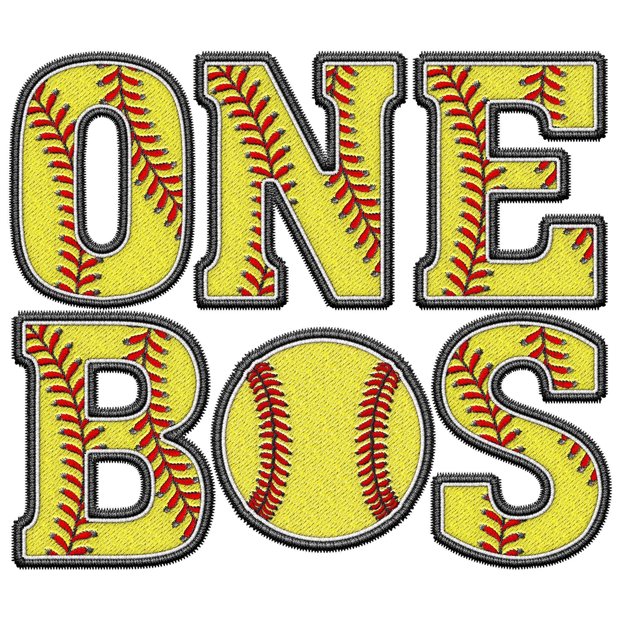 Baseball and Softball Alphabets, Faux Embroidery Boardwalk Stitch ...