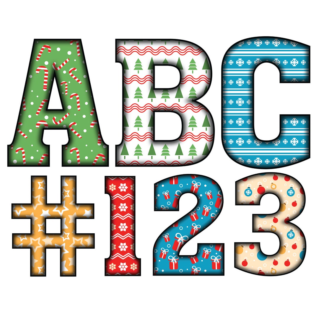 Digital Download | Chunky Christmas Multi Pattern Fill 1 | PNG Clipart ...