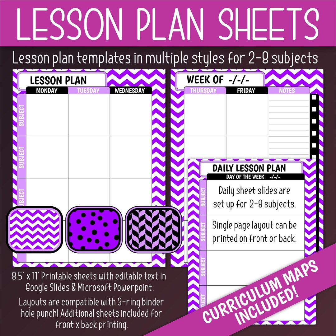 Lesson Plan Sheets & Curriculum Maps (editable) | Geometric Shapes ...