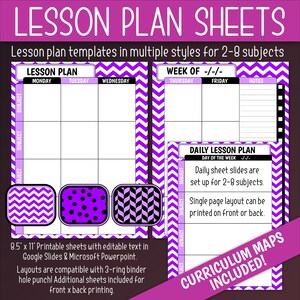 Lesson Plan Sheets & Curriculum Maps (editable) | Geometric Shapes ...
