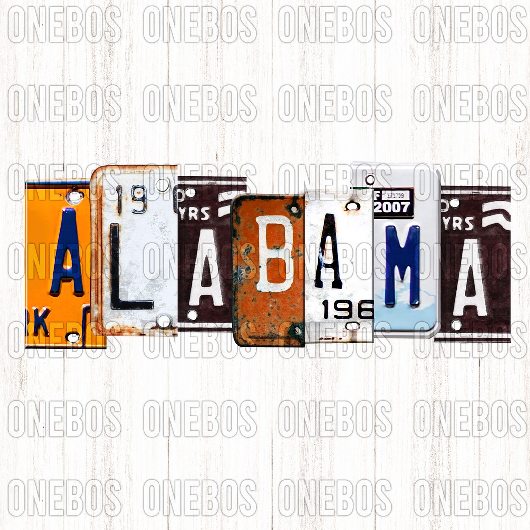 Alabama Word PNG | Digital Word Design Ready to Press | Sublimation ...