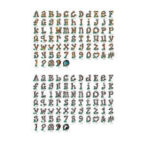 Cowboy Farm Alphabet Bundle, 10 Pack Doodle Alphabet With Bandana ...