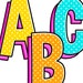 Pop Art Alphabet PNG Sets, Polka Dot Halftone Cartoon Bubble Kids ...