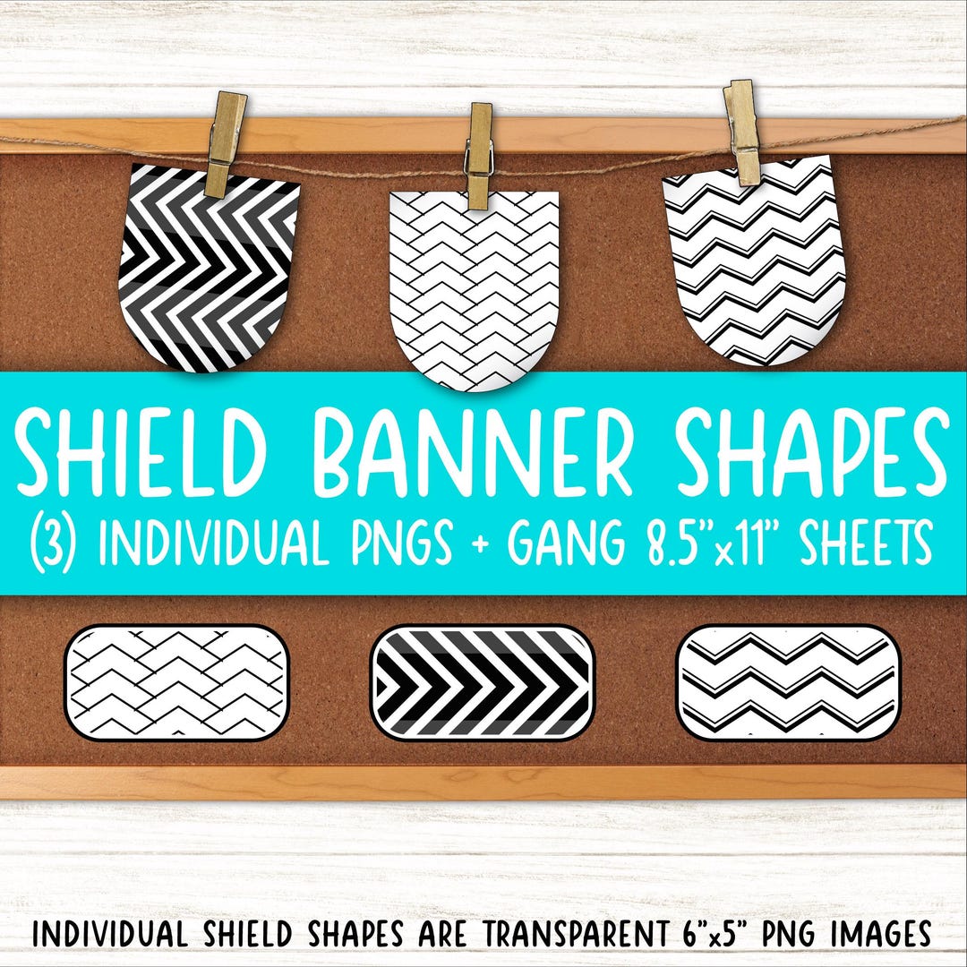 Pennant/bunting Banner - Shield Shape (for Walls & Bulletin Boards ...