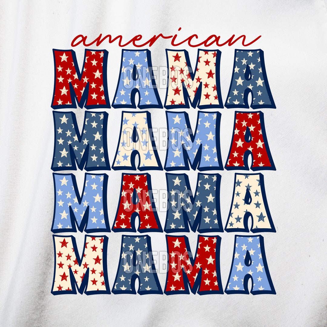 Retro American MAMA PNG, Cute Boho Mama Mama Mama Sublimation, Print ...