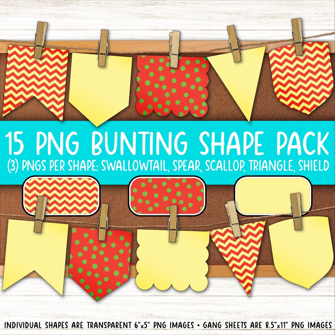 Pennant/bunting Banner Kit (for Walls & Bulletin Boards) | Geometric ...