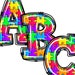 Rainbow Puzzle Pattern Doodle Alphabet PNG, Digital Download, Casual ...