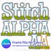 Digital Stitch Alpha PNG, Faux Embroidery Applique Patch Letters ...