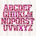 Pink Alphabet PNG, Digital Download Marquee Letters 3D Alphabet for ...