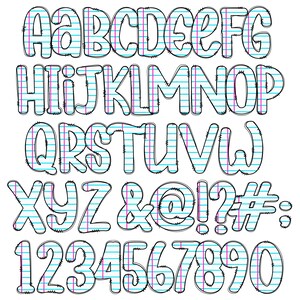 Paper Doodle Alphabet PNG | Hand Drawn Uppercase Letters & Numbers ...