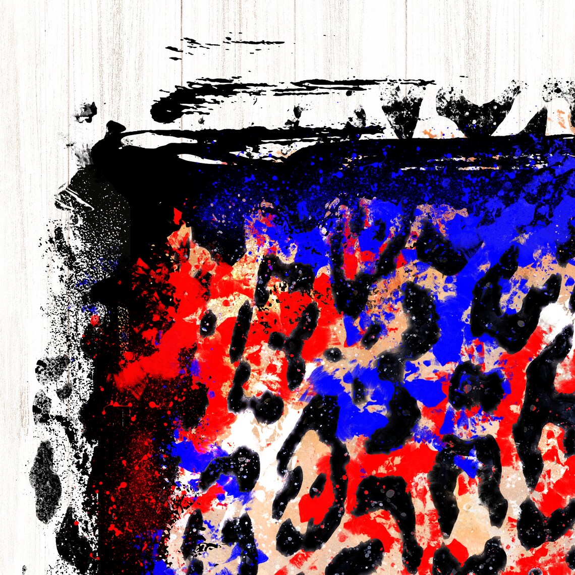 July 4th Grunge Box Border Frame Digital Download Background - Etsy