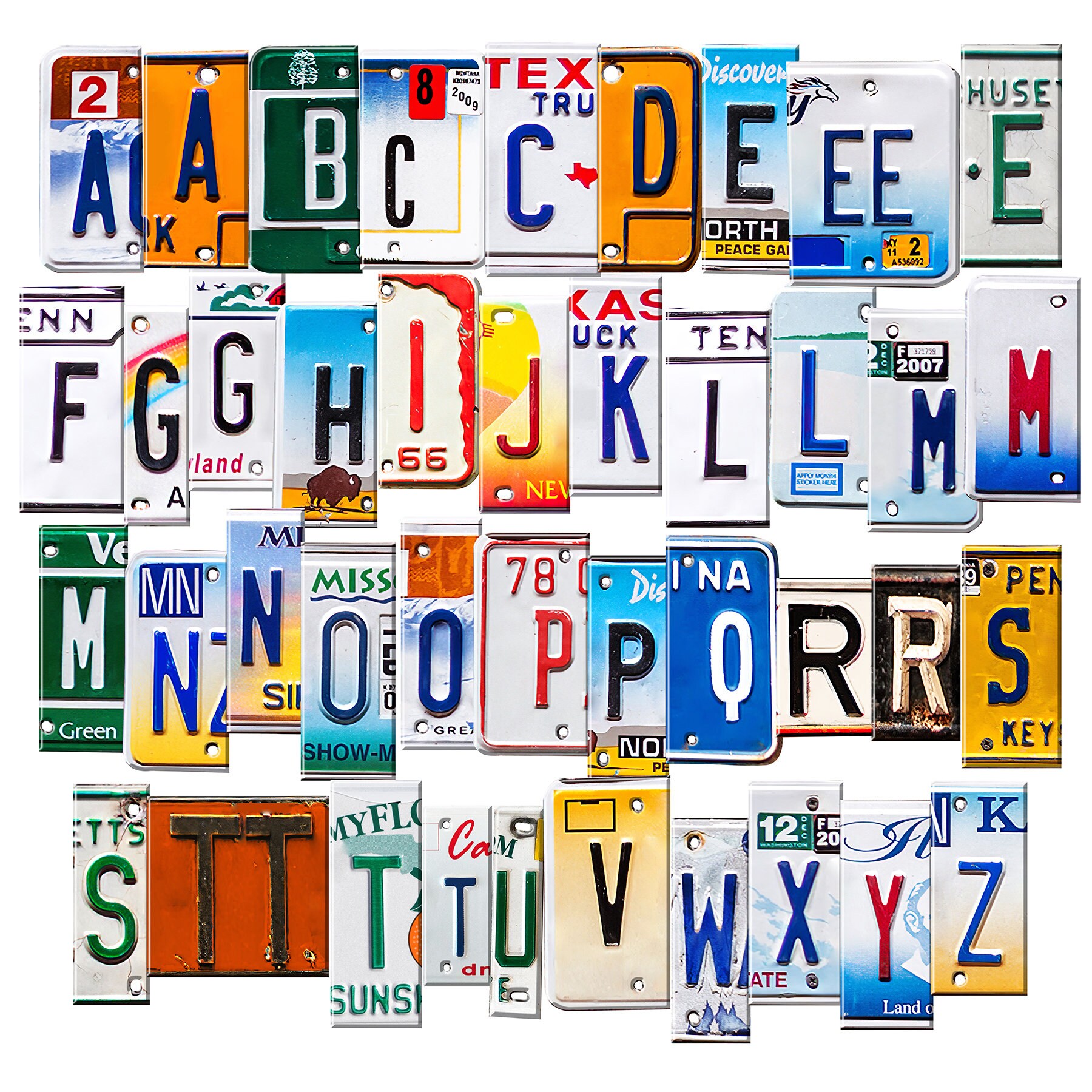 Digital Download License Plate 2.0 Letters and Numbers PNG - Etsy