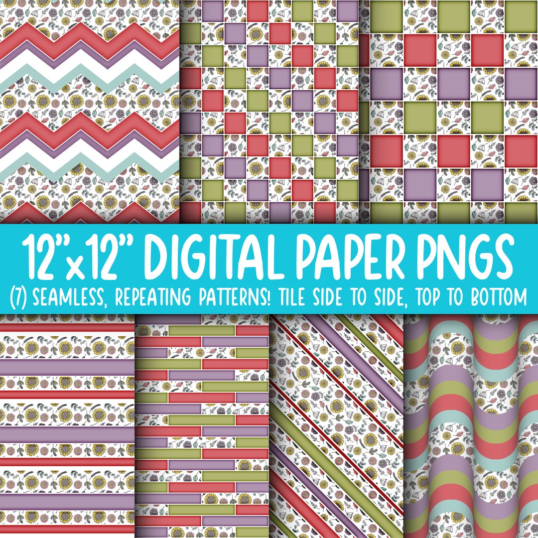 Wallpaper Background - Digital Paper | Seamless | Chevron, Brick ...