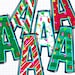 Christmas Lights Doodle Alphabet PNG, Clipart Bundle of 6 Letter ...