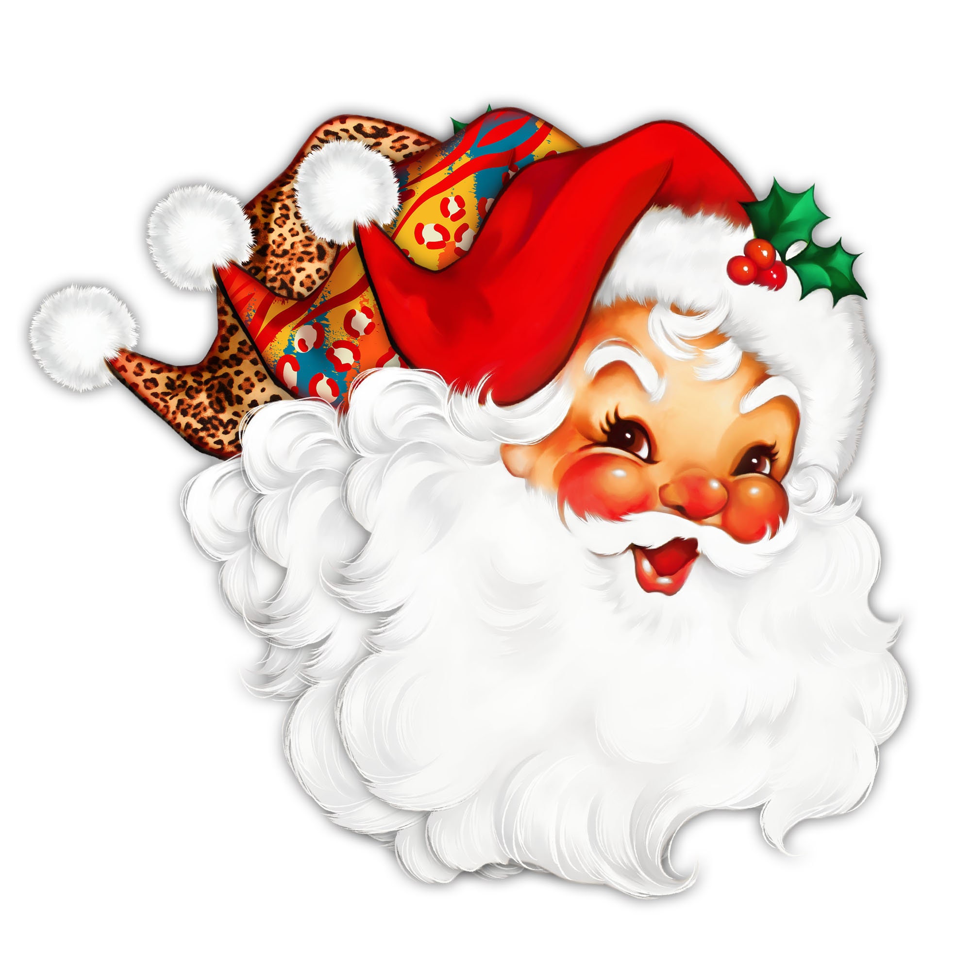 Digital Instant Download Vintage Classic Santa Art PNG - Etsy