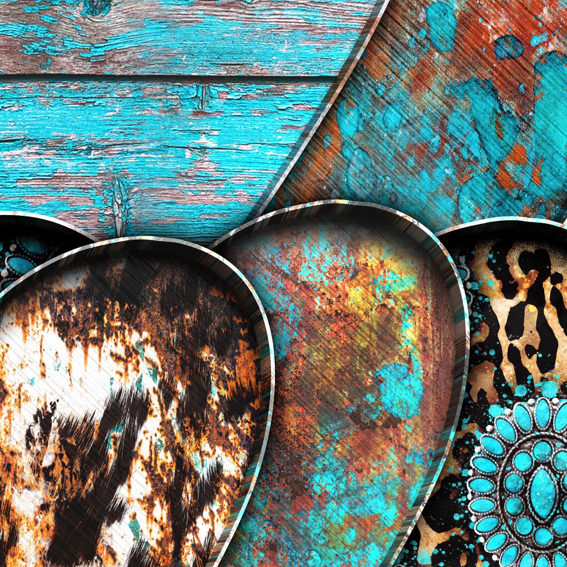 Western Hearts, Love Valentine, PNG Graphics Background Bundle Set ...