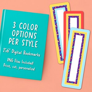 Digital Bookmark Printables, Clipart Bundle Set of 12, Crayon, Purple ...