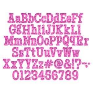 Pink Faux Embroidery Alphabet PNG Pack, Digital Download, Applique ...