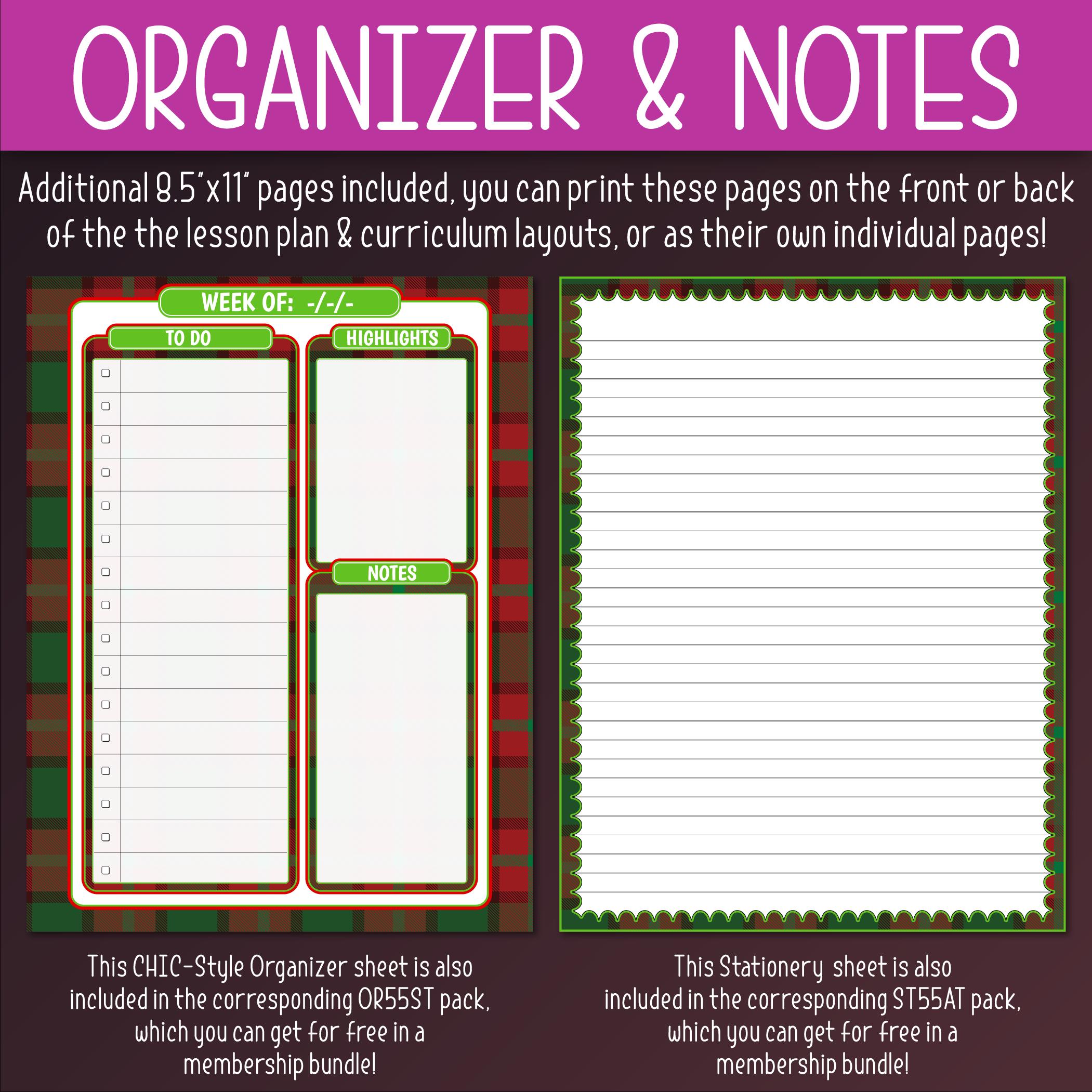 Lesson Plan Sheets & Curriculum Maps (editable) | Plaid, Checkered ...