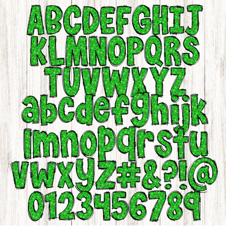 Tree Cake Alphabet PNG Bundle Set of 3 White Brown Green - Etsy