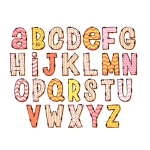 Doodle Clipart, Valentine's Polka Dots and Stripes, Squiggle Pattern ...