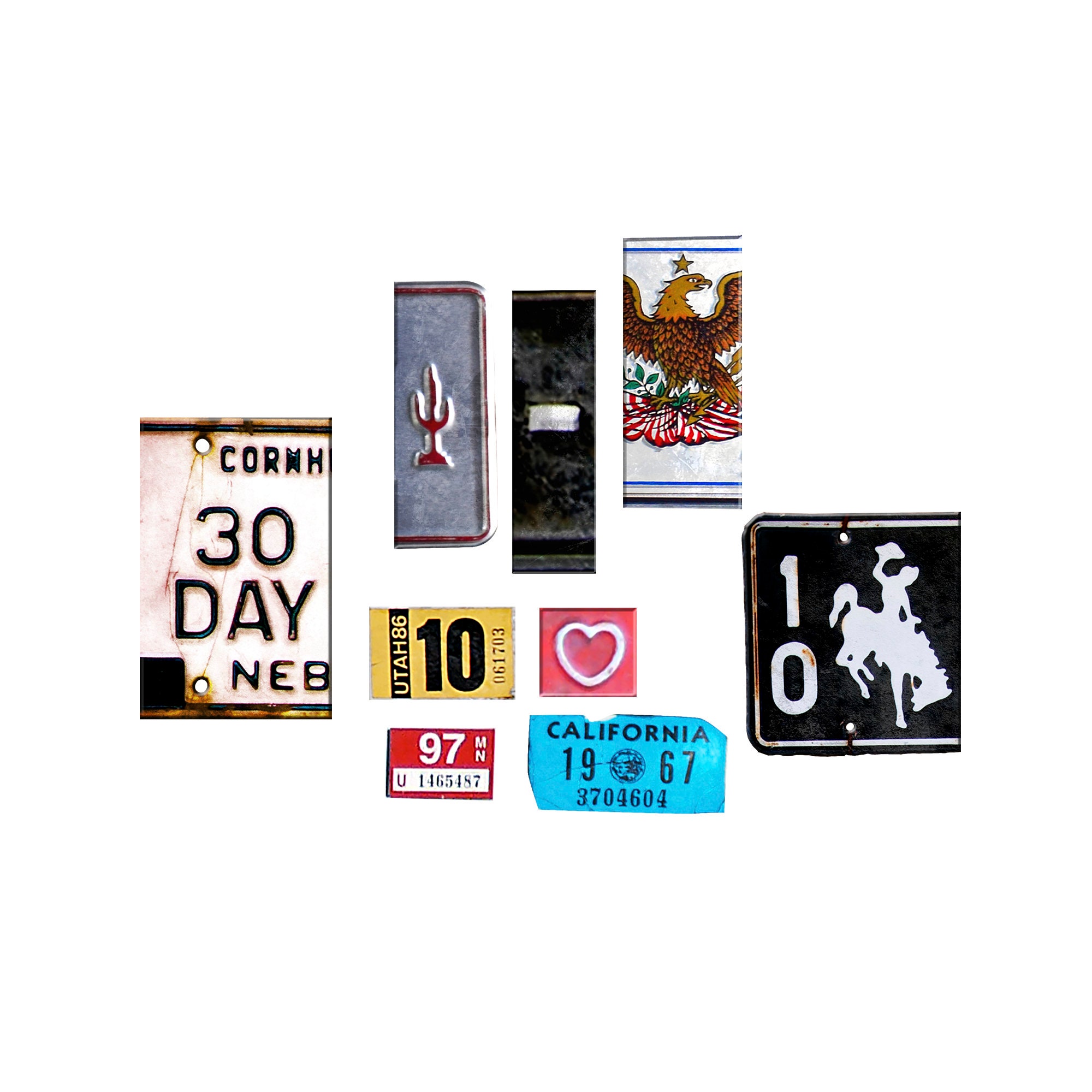 Digital Download | License Plate Whiskey Dark Bundle of PNG Graphic ...