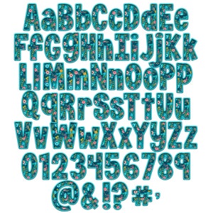 Spring Faux Embroidery PNG Alphabet Bundle, Easter Spring Floral ...