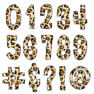 Digital Download | Doodle Leopard Print 2 Pattern Fill | PNG Clipart ...