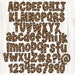 Tree Cake Alphabet PNG Bundle, Set of 3, White Brown Green Doodle ...