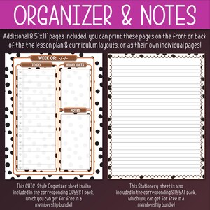 Lesson Plan Sheets & Curriculum Maps (editable) | Teacher Planner ...