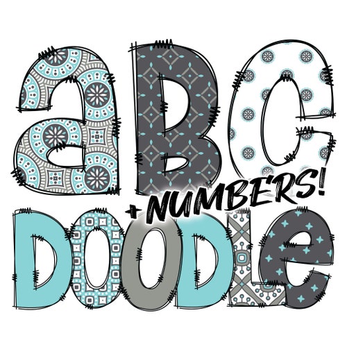 Digital Download Doodle Black White Pattern Fill 1 PNG - Etsy