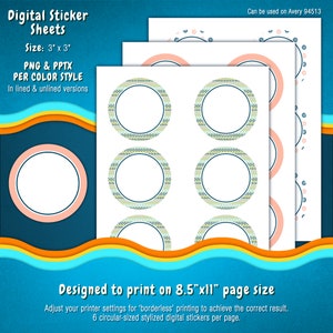 Label Sheet Templates, Editable Text | Avery Compatible | Boho ...