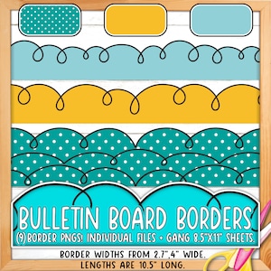 Doodle Borders for Bulletin Boards | Print & Cut, Seamless | Classroom ...