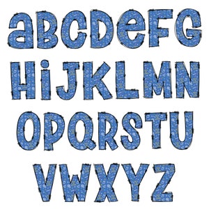 Digital Download | Doodle Back to School Teacher Blue Pattern Fill ...