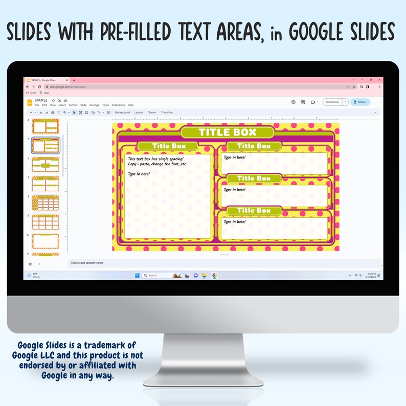 Google Slide & Powerpoint Templates (editable) | Teacher Presentation ...