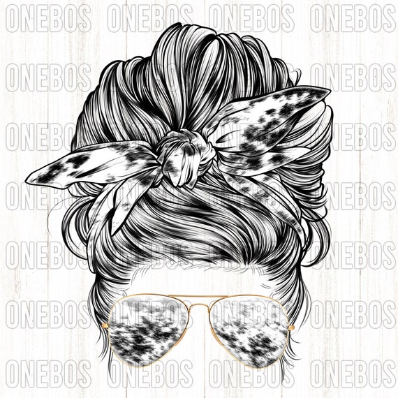 Bun Black And White Clipart