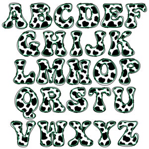 Digital Download | Doodle Retro AG - Cow Print Vintage | Hand Drawn ...