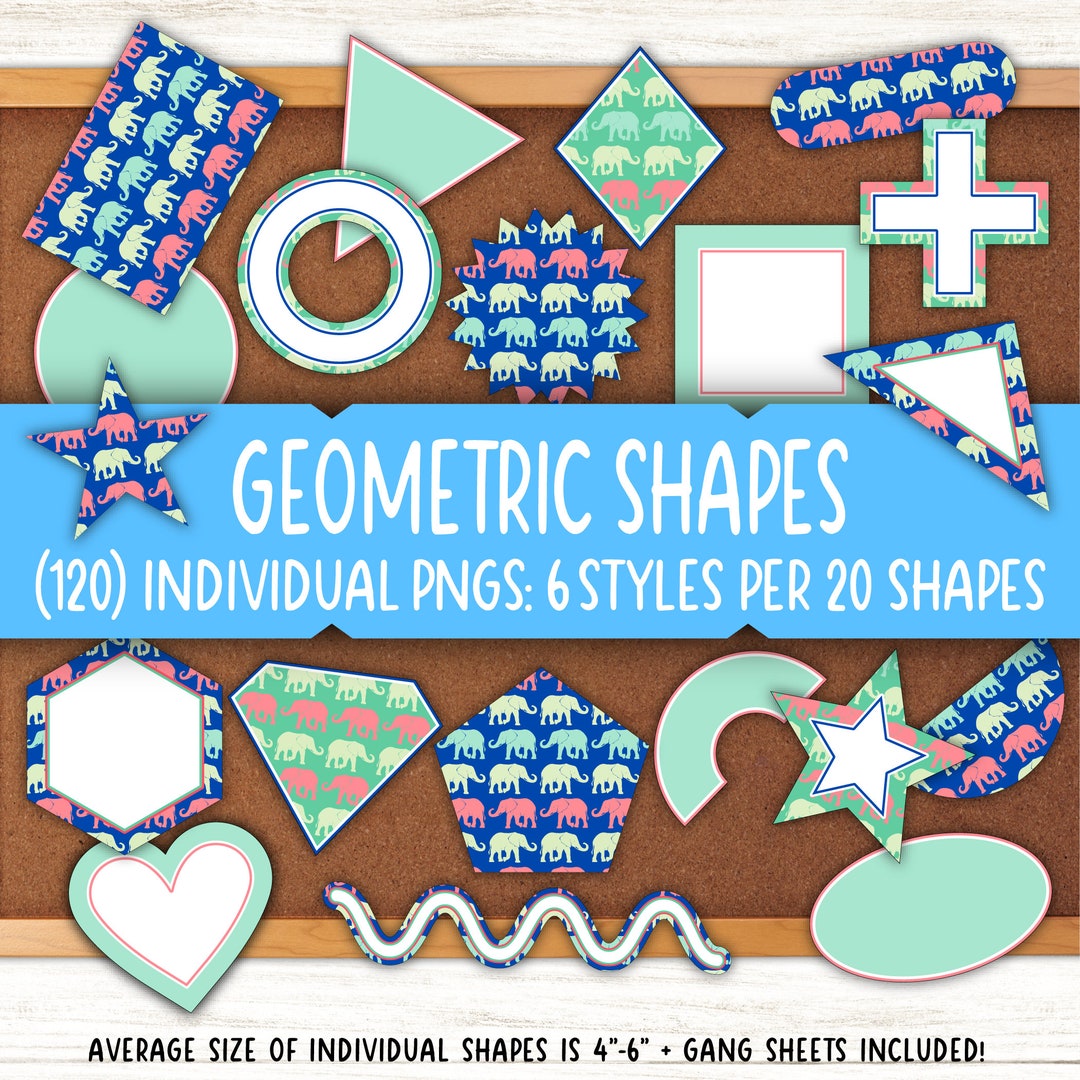 Shape & Design Frame Pack | Elephants, Zoo, Adventure, Animal Print ...