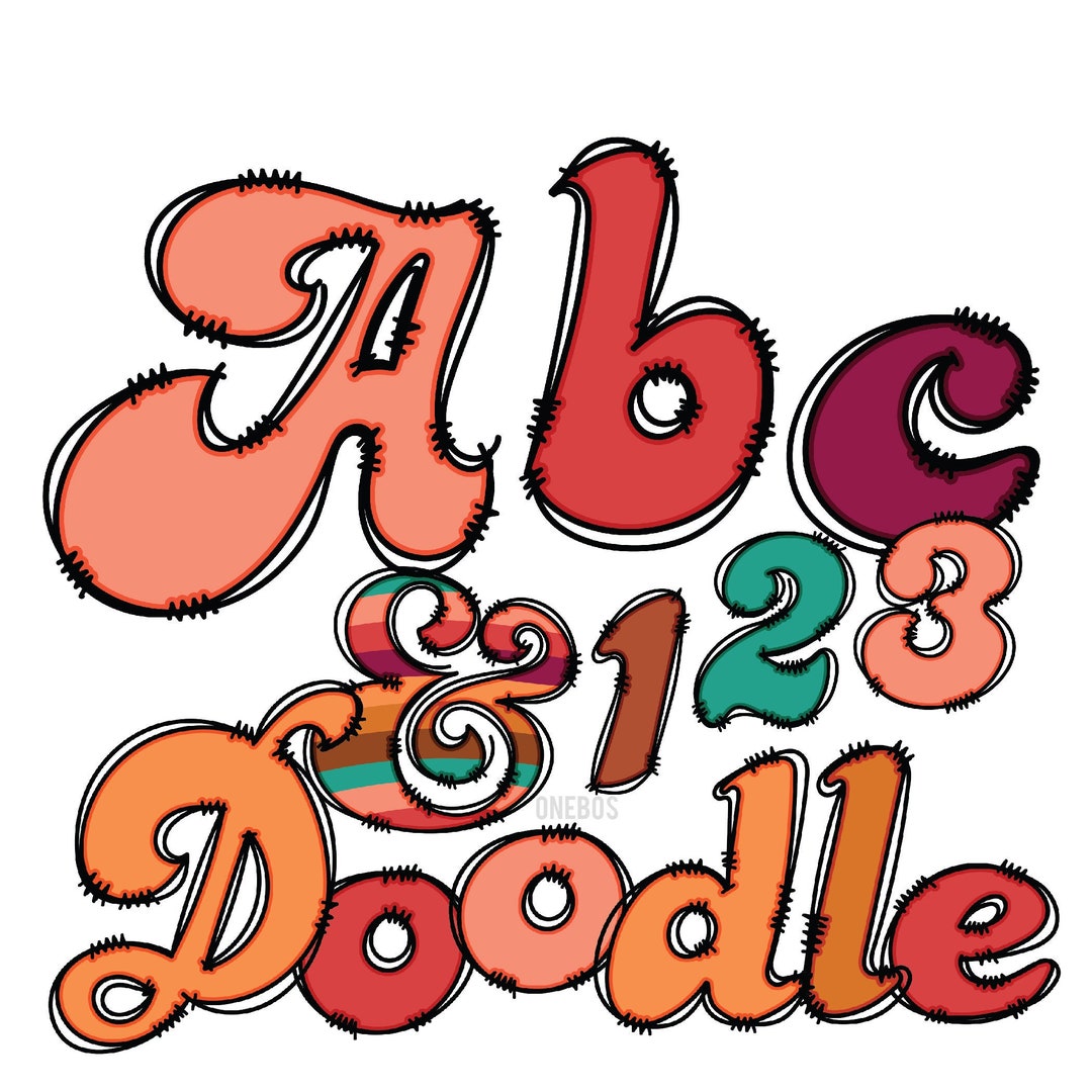 Digital Download | Doodle Retro GVT - Fall Solids Palette 1 | Hand ...