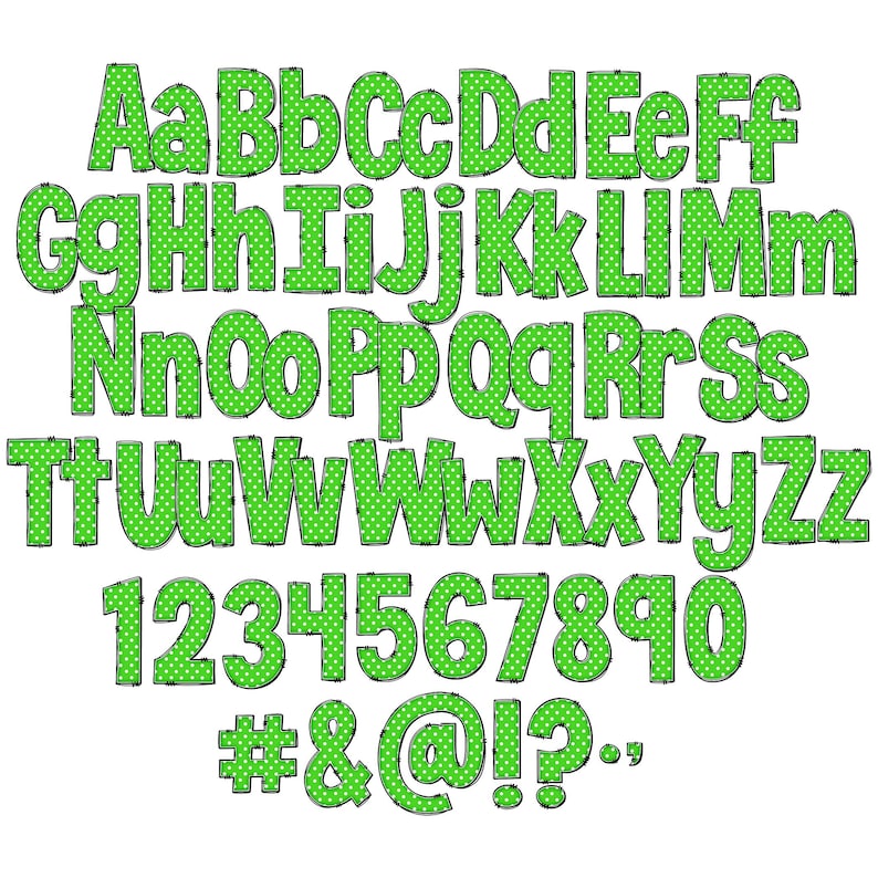 Christmas Doodle Bundle, Christmas Alphabet, X-mas Letters, With Extra ...