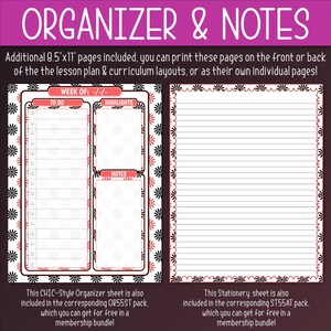 Lesson Plan Sheets & Curriculum Maps editable Flowers, Diamonds ...