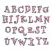 Mia Pink Spring Floral Alphabet Clipart Alpha Letters Numbers - Etsy