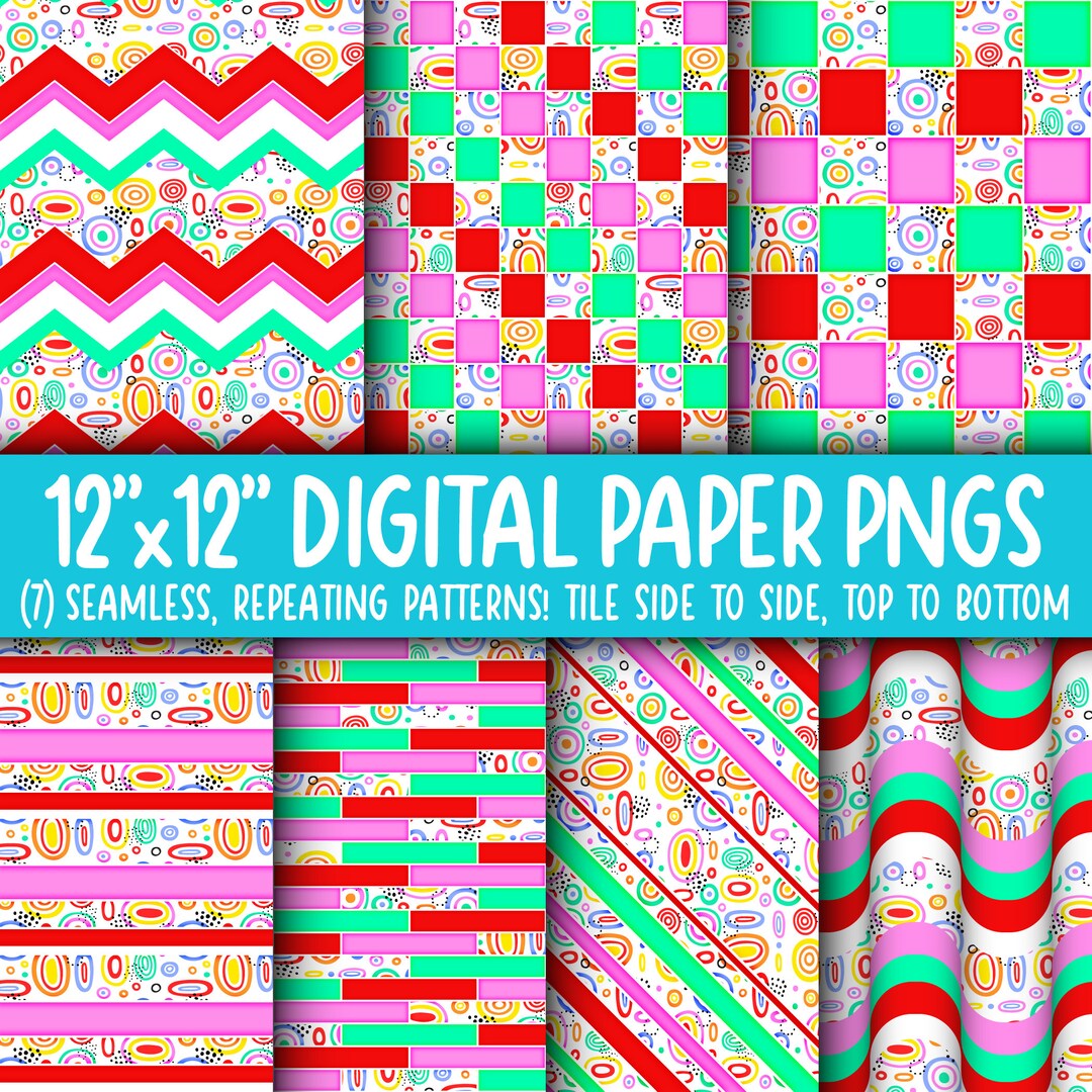 Wallpaper Background - Digital Paper | Seamless | Chevron, Brick ...